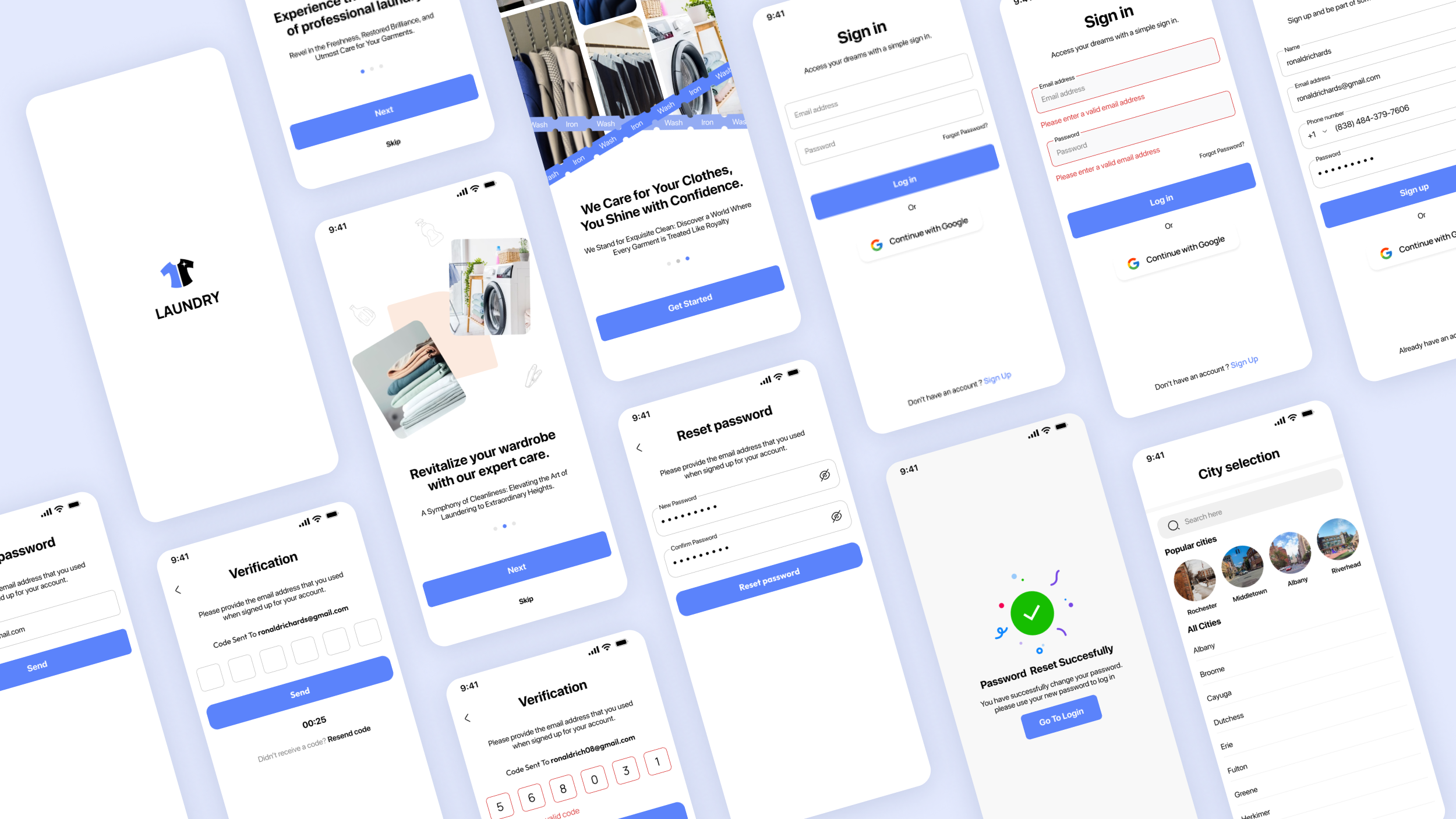 DrycleanHub UI Template: Laundry Booking App in Flutter 3.x (Android, iOS) UI app template by ...